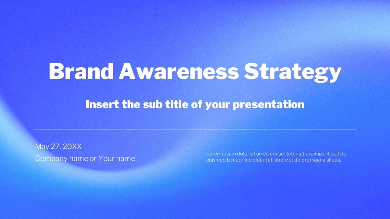 Brand Awareness Strategy Google Slides PowerPoint Templates