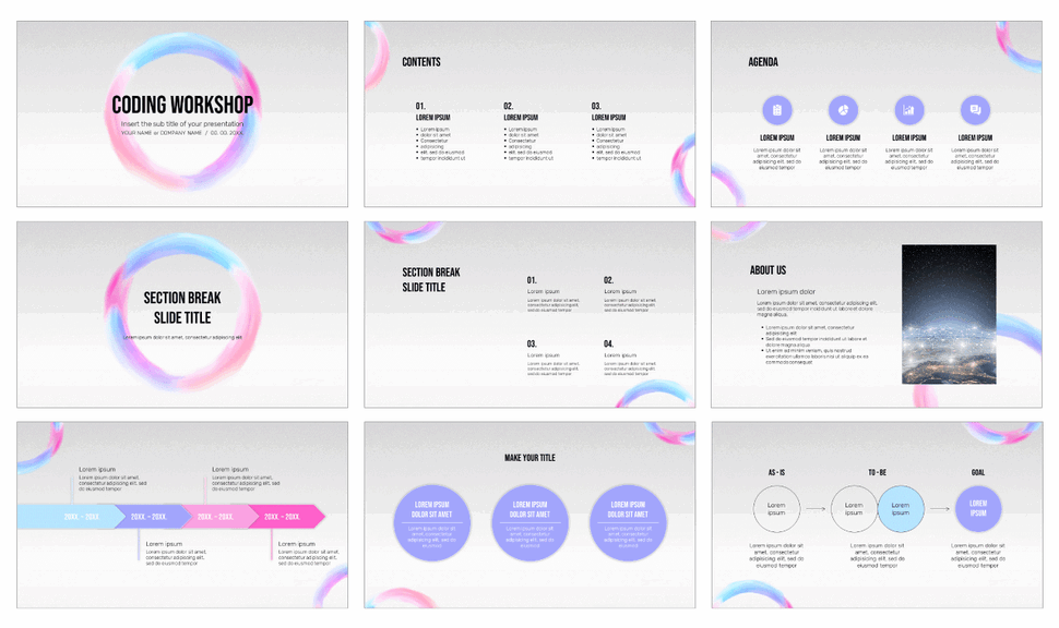 Coding Workshop Presentation Templates - Google Slides and PPT