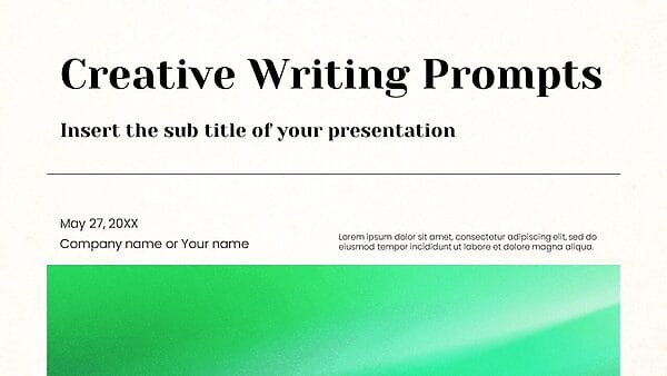 Prompts - Free Powerpoint templates and Google Slides themes