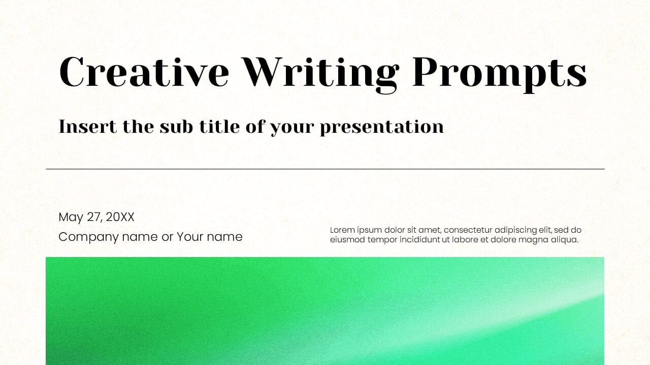 Prompts - Free Powerpoint templates and Google Slides themes