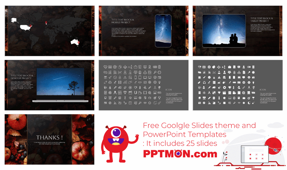 Autumn Thanksgiving Day Presentation Templates - Google Slides