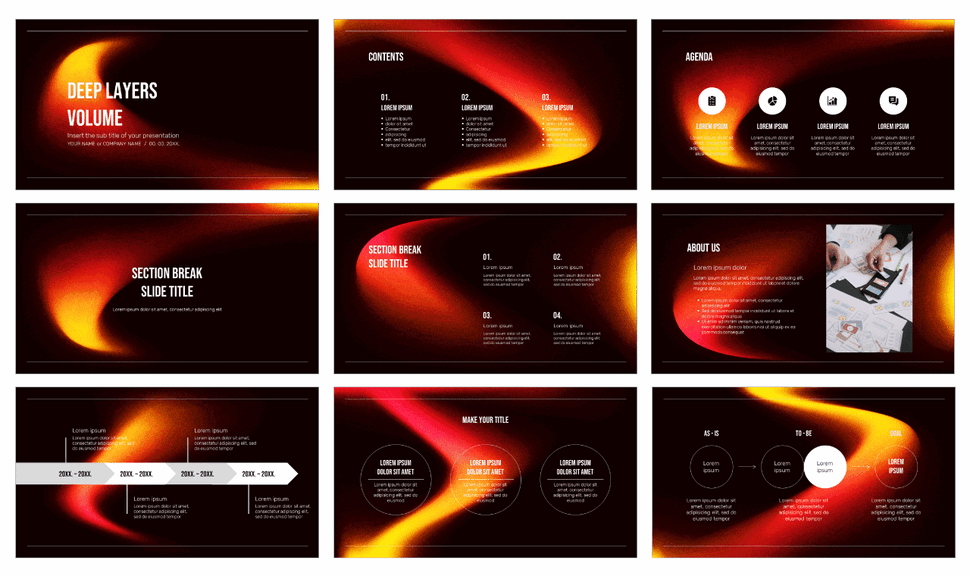 Deep Layers Volume Google Slides Themes PowerPoint Templates