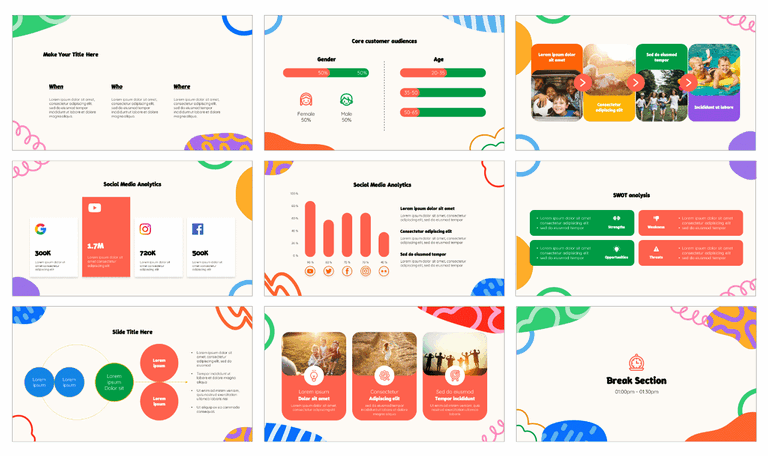 Happy Vibe Free Presentation Templates - Google Slides and PPT