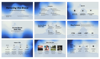 Honoring the Brave Google Slides Themes PowerPoint Templates