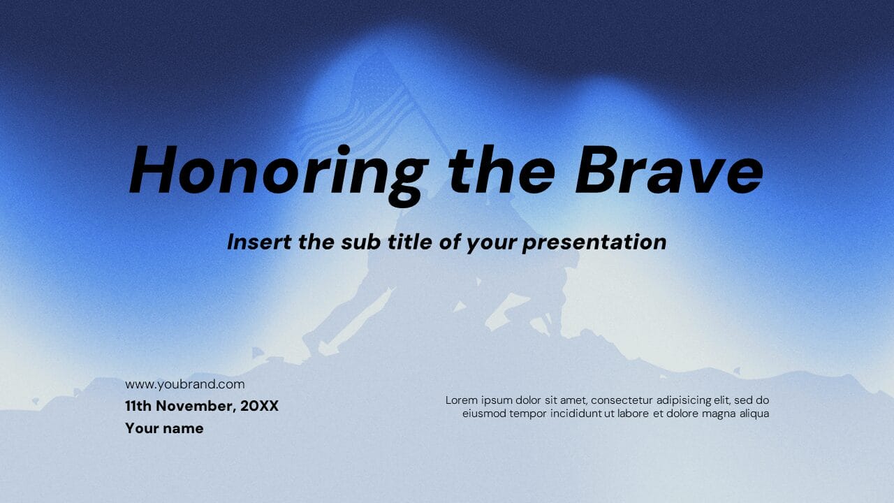 Honoring the Brave Google Slides Themes PowerPoint Templates