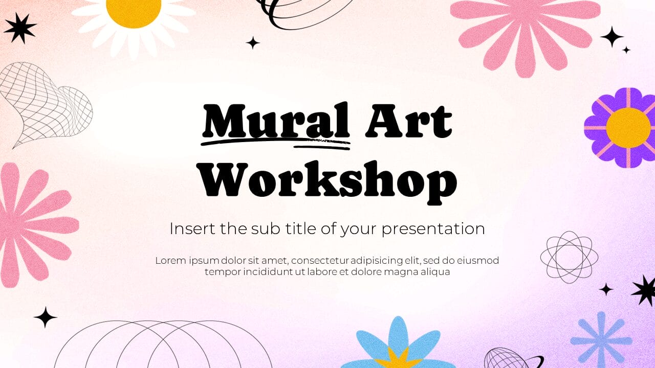 Mural Art Workshop Google Slides Themes PowerPoint Templates