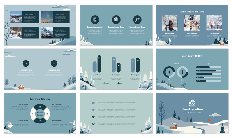 Hello Winter Free Google Slides Themes PowerPoint Templates