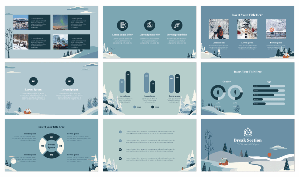 Hello Winter Free Google Slides Themes PowerPoint Templates