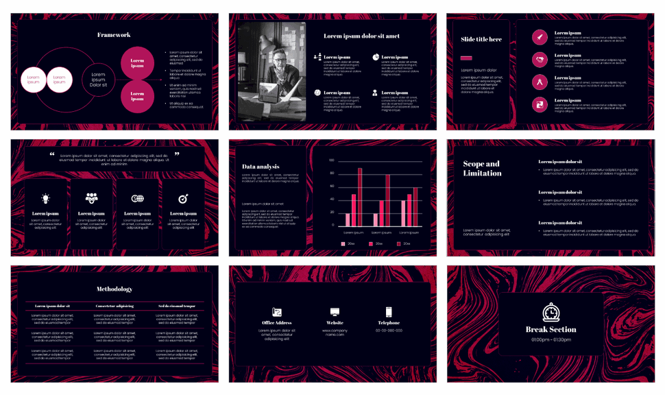 Fluid Abstract Art Google Slides Themes PowerPoint Templates
