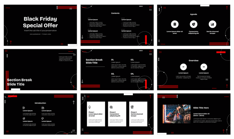 Black Friday Special Offer Google Slides PowerPoint Templates