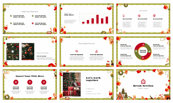 Christmas Event Free Google Slides Theme PowerPoint Templates