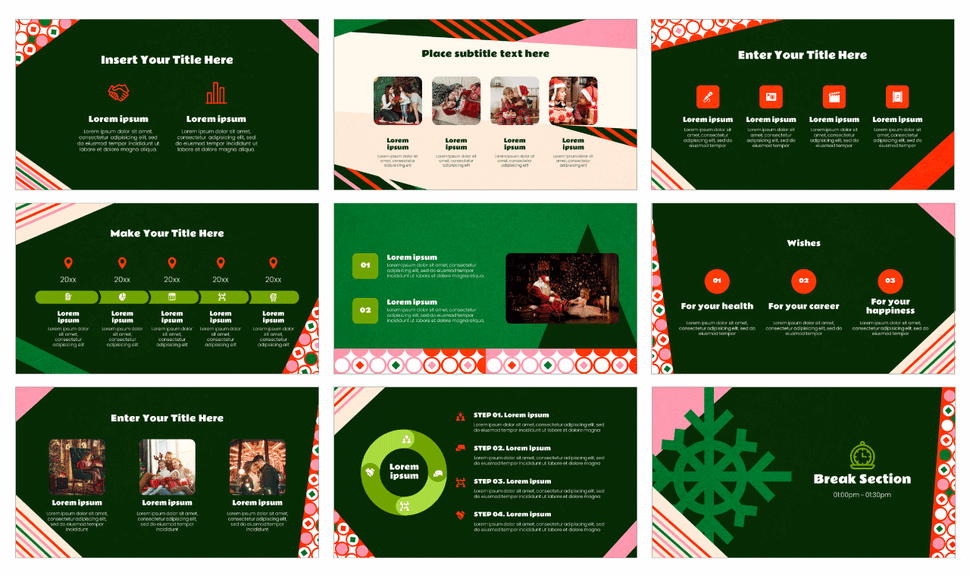 Christmas Markets Free Presentation Template -Google Slides PPT