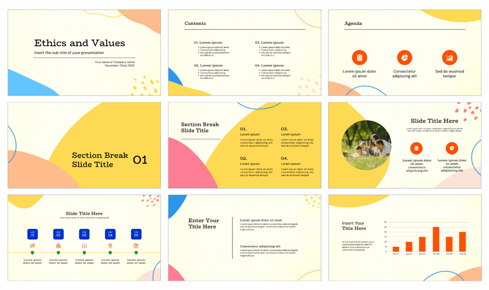 Ethics and Values Free Google Slides Theme PowerPoint Template