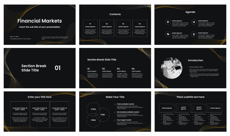 Financial Markets Google Slides Themes PowerPoint Templates