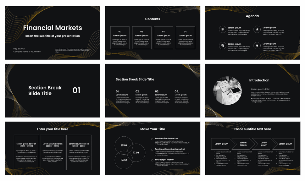 Financial Markets Google Slides Themes PowerPoint Templates