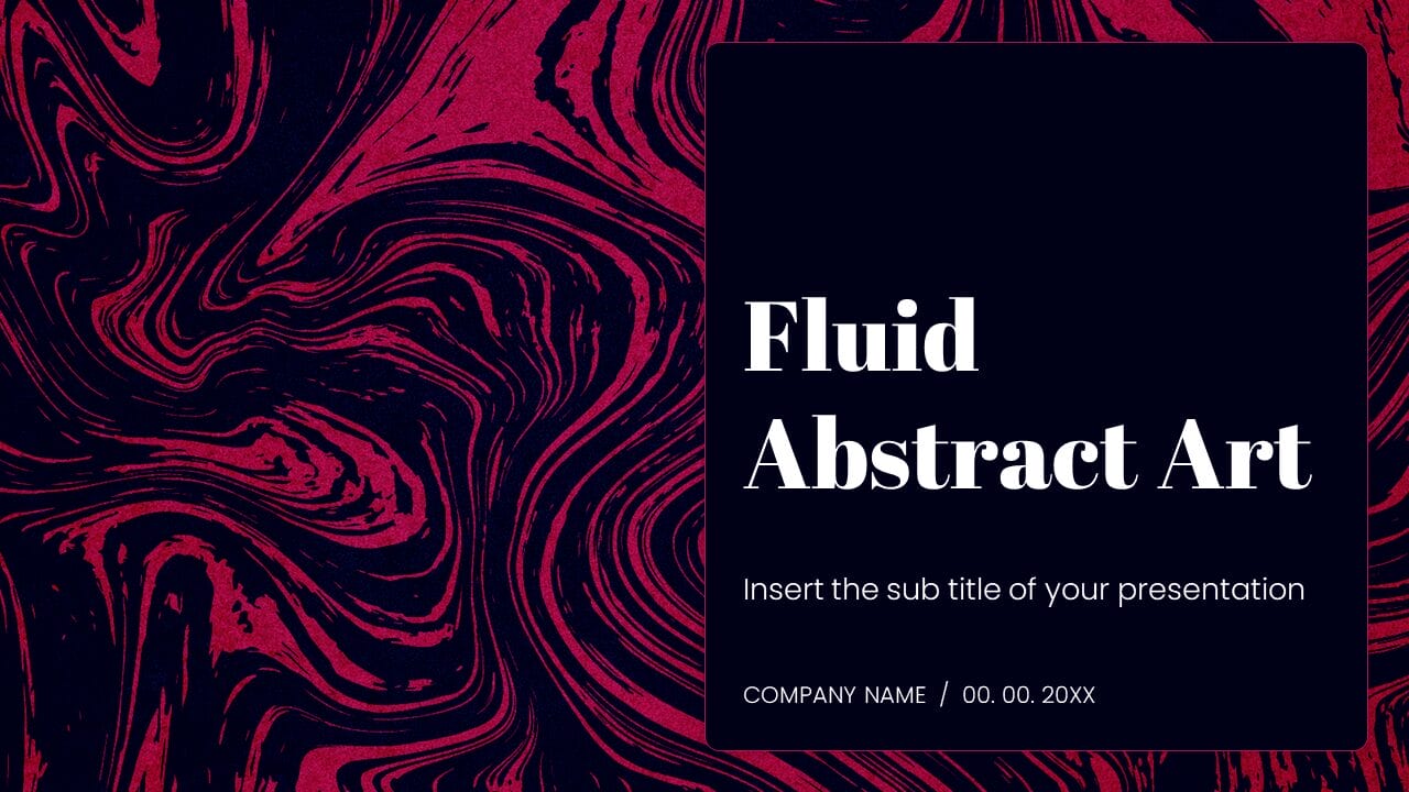 Fluid Abstract Art Google Slides Themes PowerPoint Templates