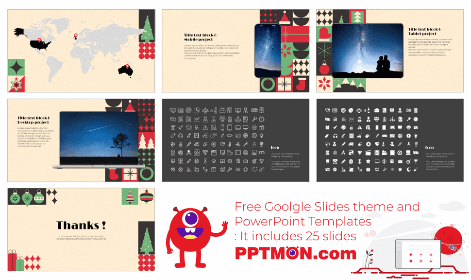 Merry Christmas and Boxing Day Google Slides PPT Templates