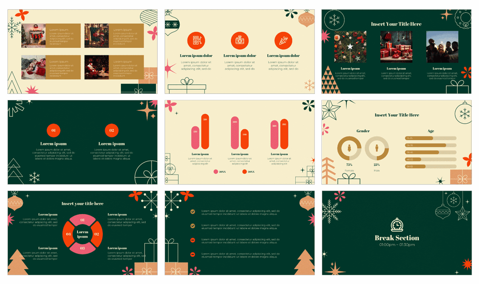 Christmas Wishlist Google Slides Themes PowerPoint Templates