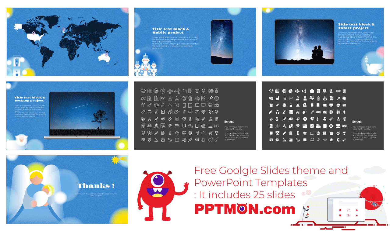 Holy Christmas Free Google Slides Themes PowerPoint Templates