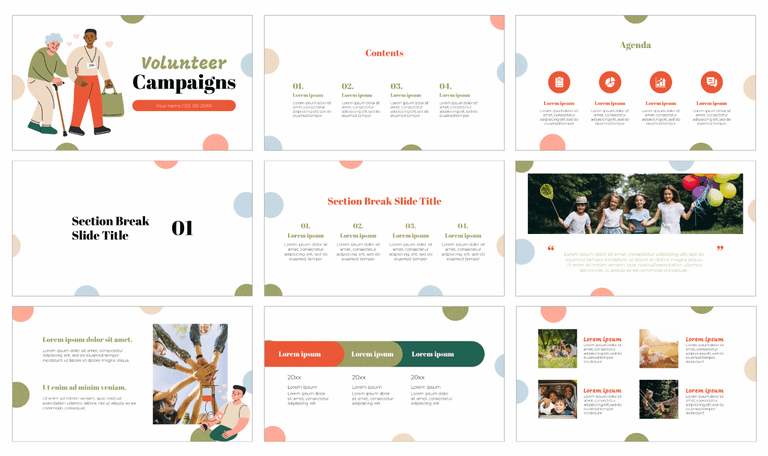Volunteer Campaigns Google Slides Themes PowerPoint Template