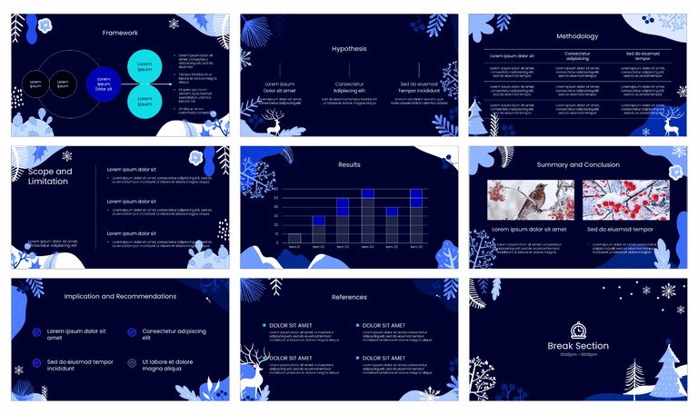 Exploring Winter Free Presentation Templates - Google Slides PPT