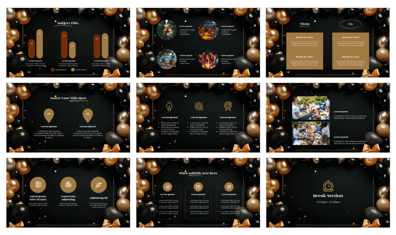 Birthday Party Invitation Free Google Slides PowerPoint Templates