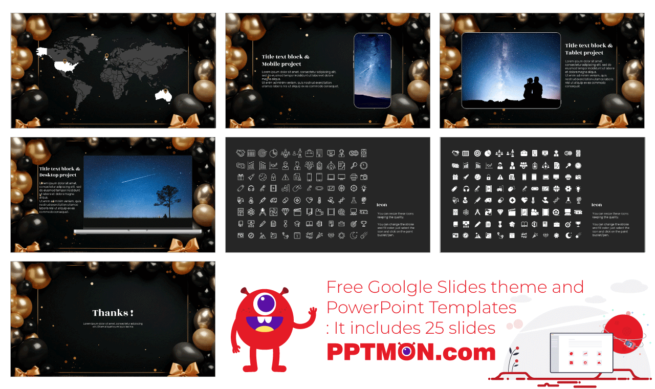 Birthday Party Invitation Free Google Slides PowerPoint Templates