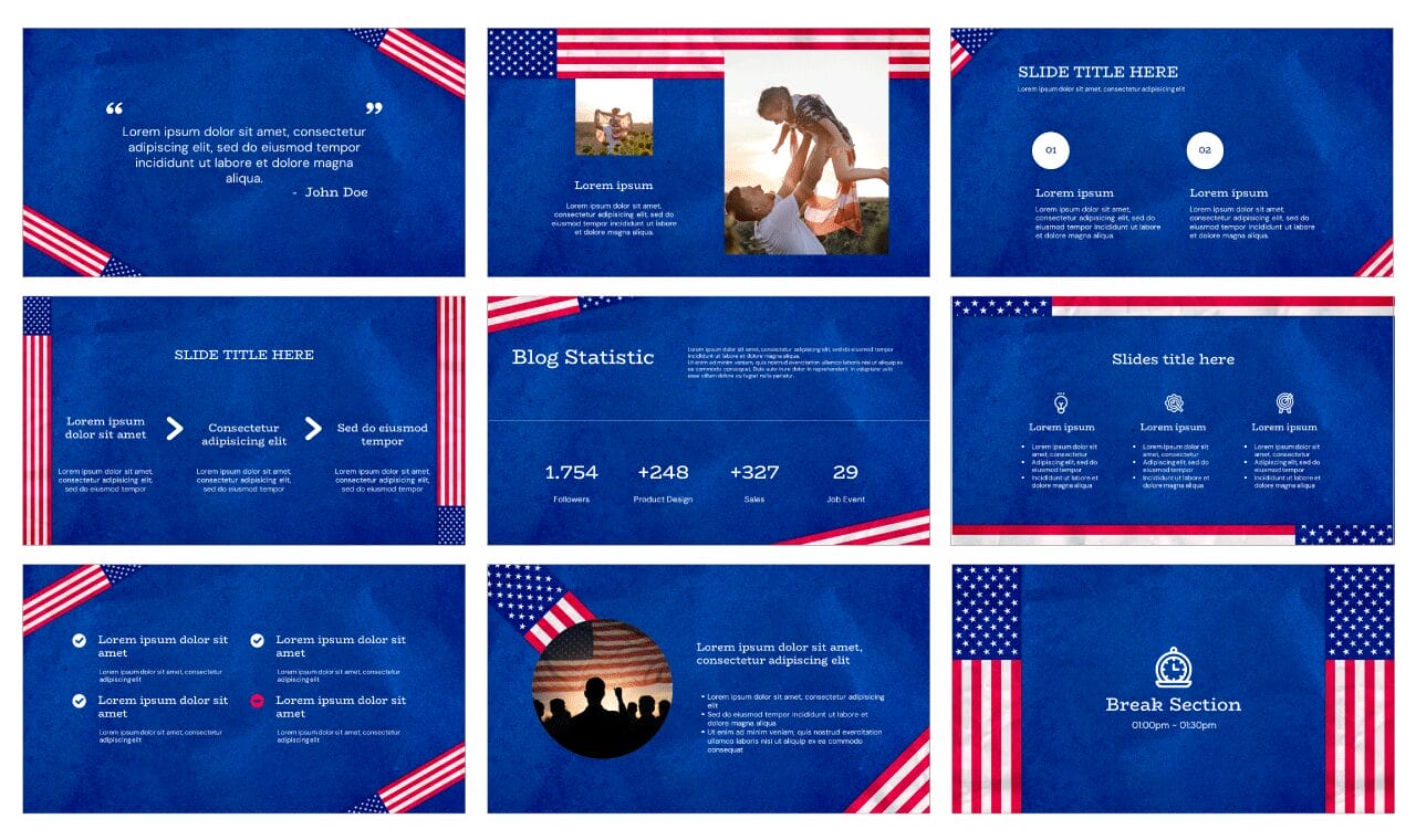 Great America Free Presentation Templates - Google Slides & PPT