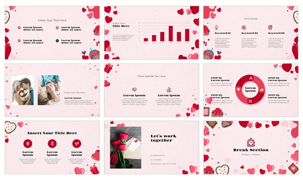 Valentine's Day Love Google Slides Themes PowerPoint Templates