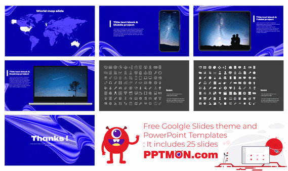 Metal Waves Free Presentation Templates - Google Slides & PPT