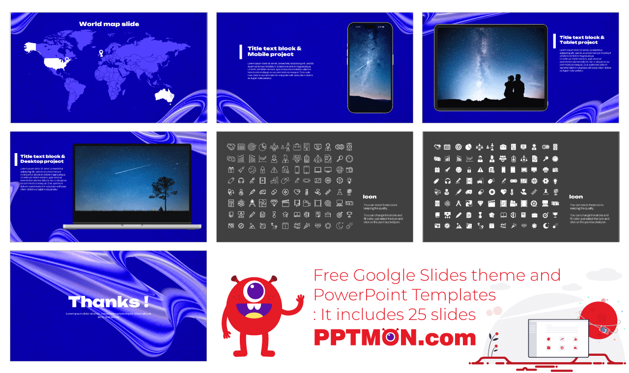 Metal Waves Free Presentation Templates - Google Slides & PPT