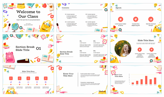 Welcome to Our Class Google Slides Theme PowerPoint Template
