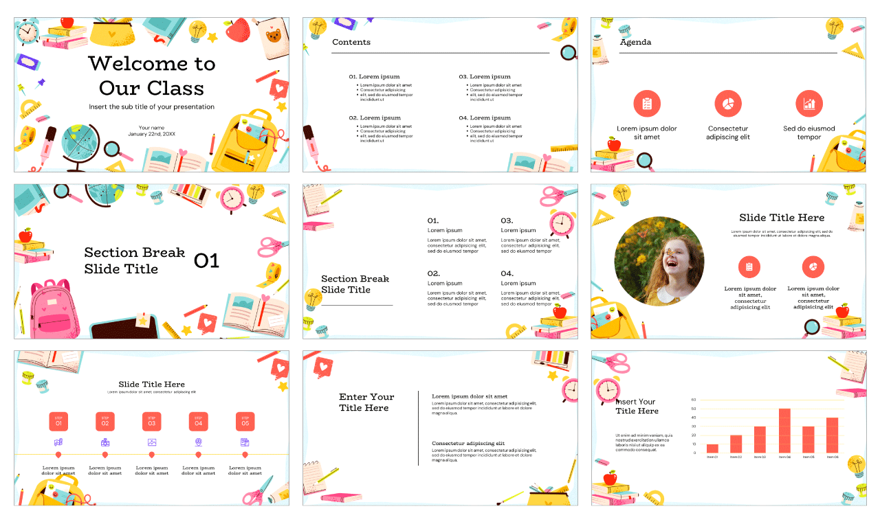 Welcome to Our Class Google Slides Theme PowerPoint Template