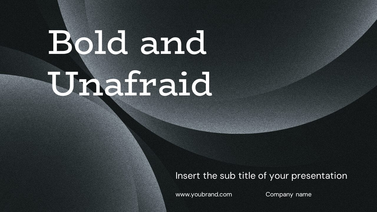 Bold and Unafraid Google Slide Themes PowerPoint Templates