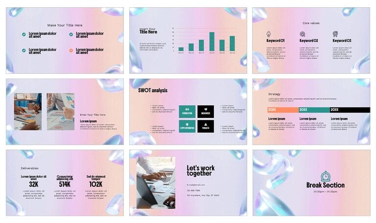 Work Flow Presentation Template - Google Slides and PowerPoint
