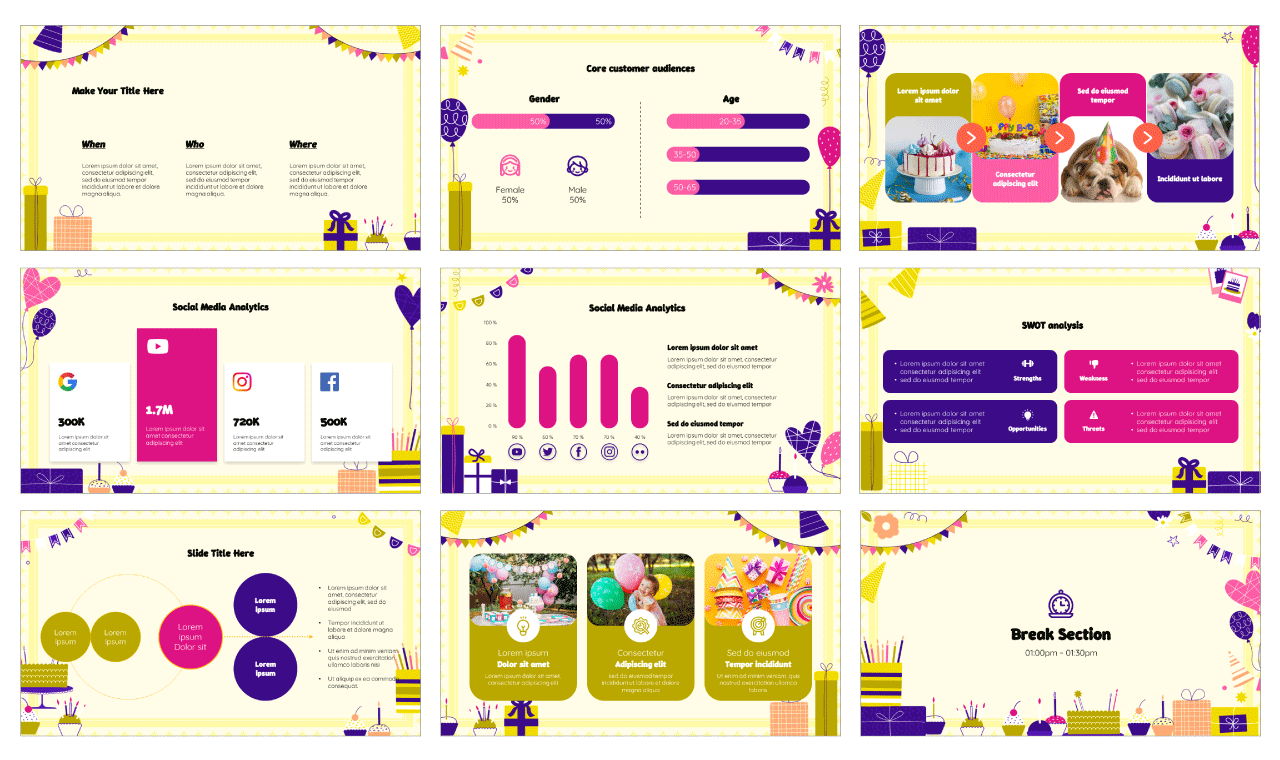 Happy Celebration Presentation Templates - Google Slides & PPT