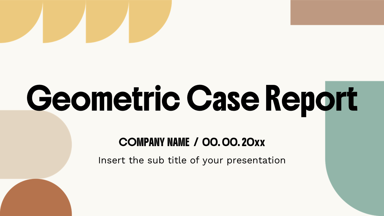 Geometric Case Report Free Google Slides PowerPoint Templates