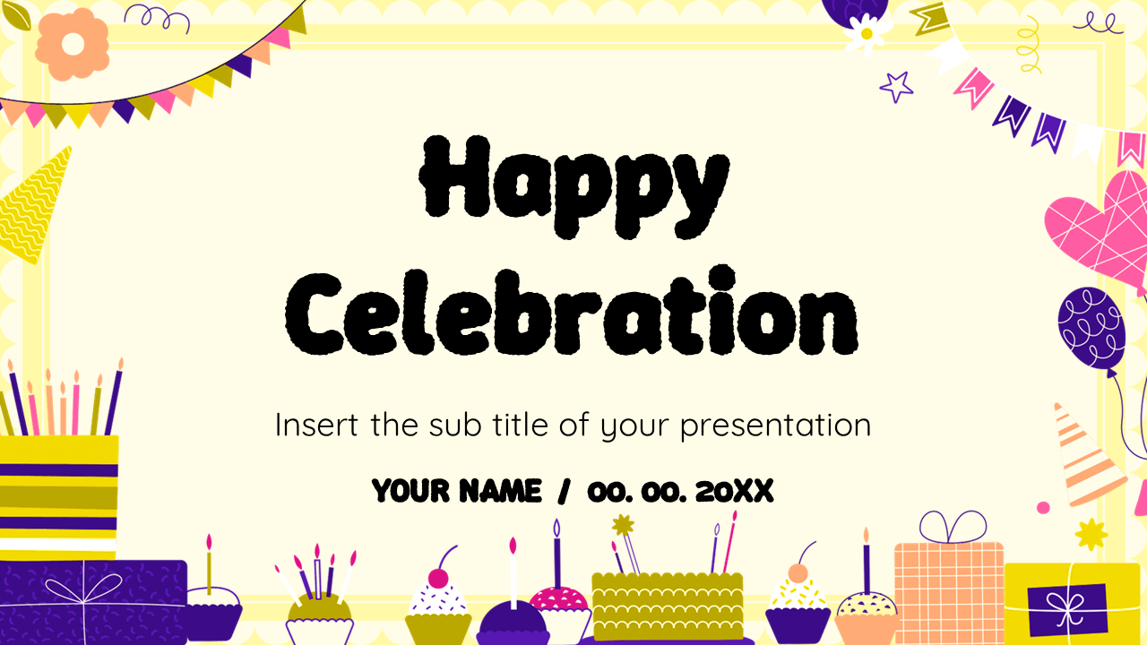Happy Celebration Presentation Templates - Google Slides & PPT