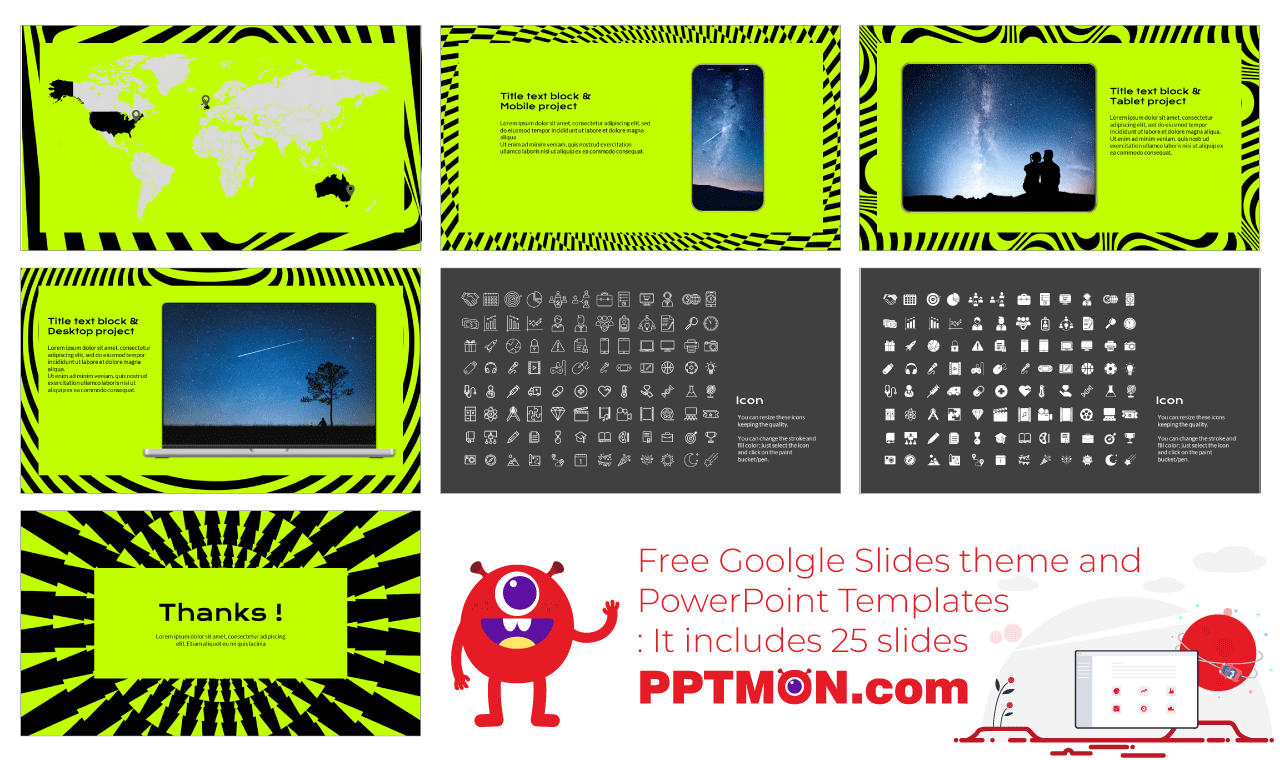 Weird Patterns Presentation Templates - Google Slides PowerPoint