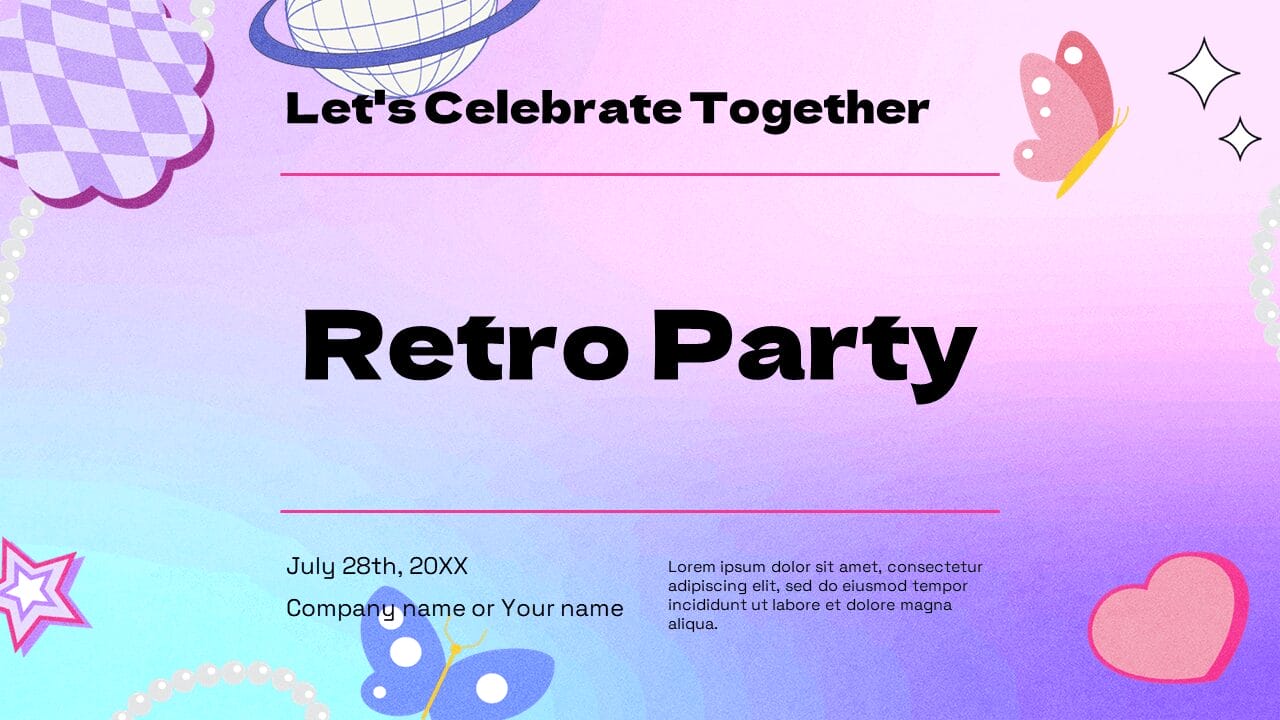 Retro Party Free Google Slides Themes and PowerPoint Templates