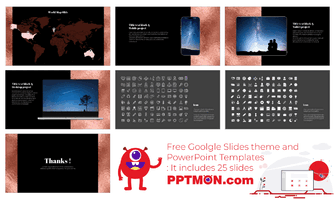 Aesthetic Rose Gold Google Slides Themes PowerPoint Templates