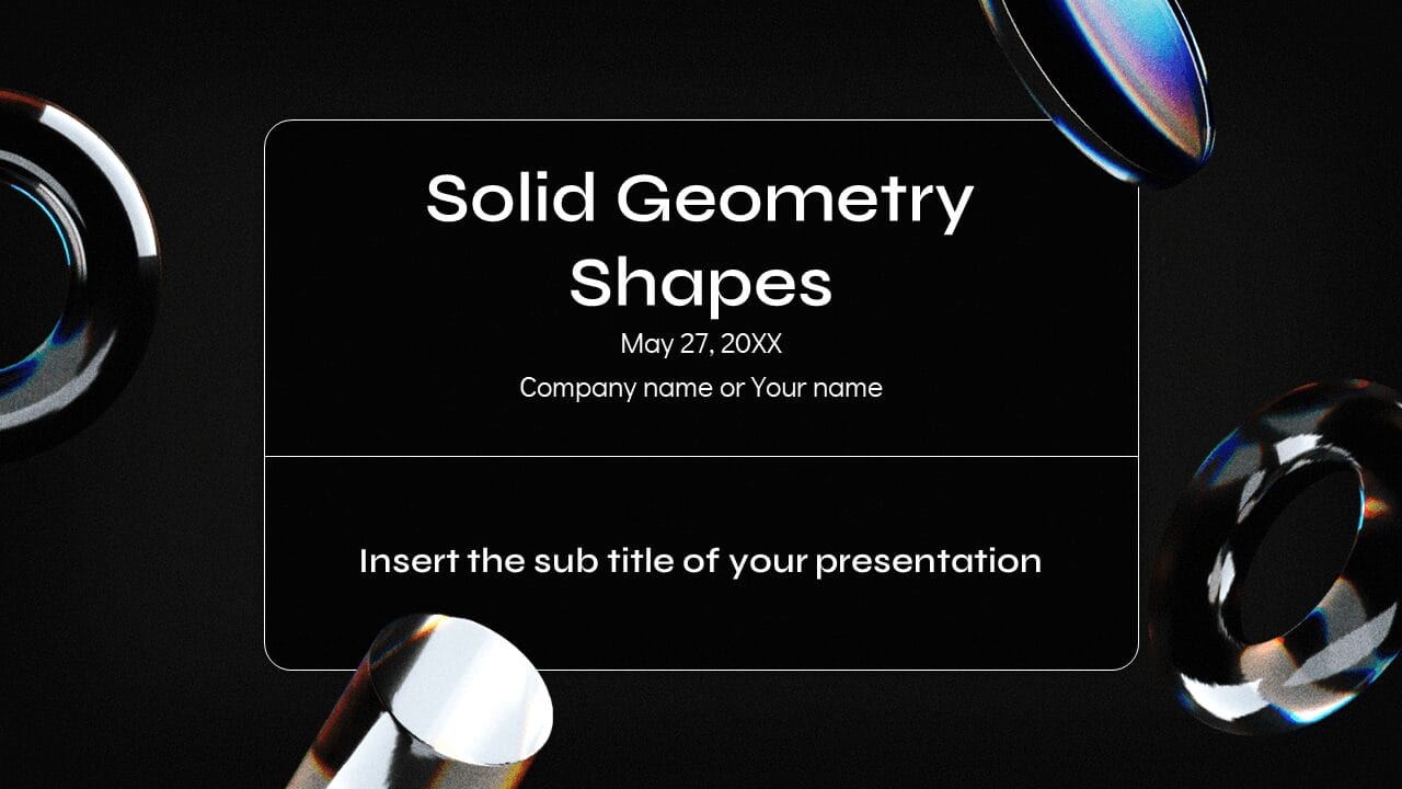 Solid Geometry Shapes Free Google Slides PowerPoint Templates