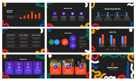 Thick Wavy Lines Google Slides Themes PowerPoint Templates