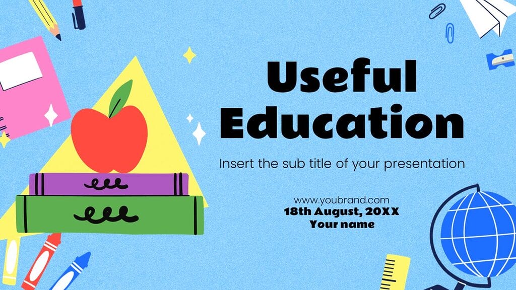 Education presentation - Free PowerPoint templates Google Slides theme