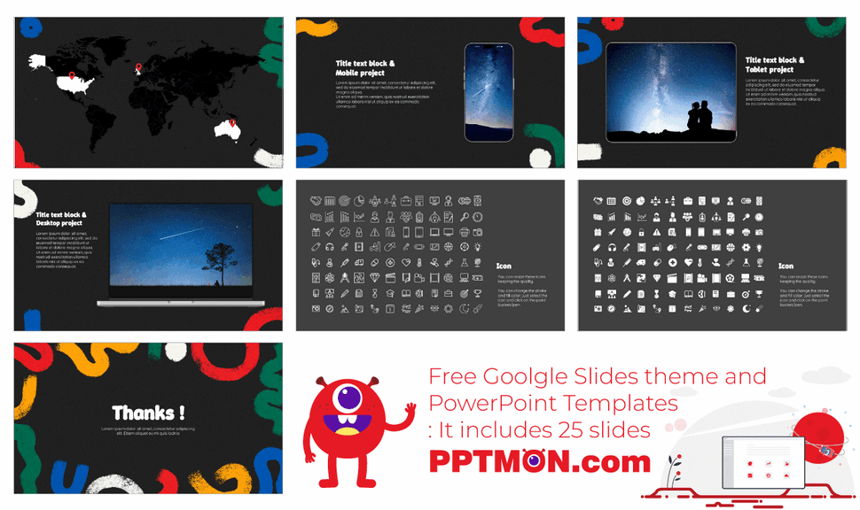 Thick Wavy Lines Google Slides Themes PowerPoint Templates