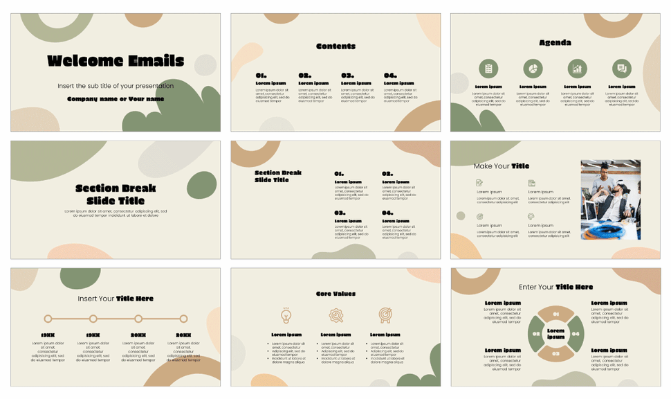 Welcome Emails Presentation Templates - Google Slides and PPT