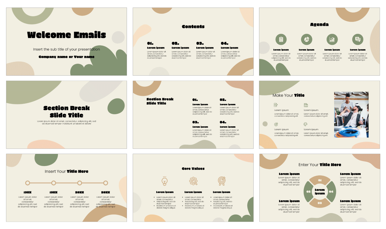 Welcome Emails Presentation Templates - Google Slides and PPT