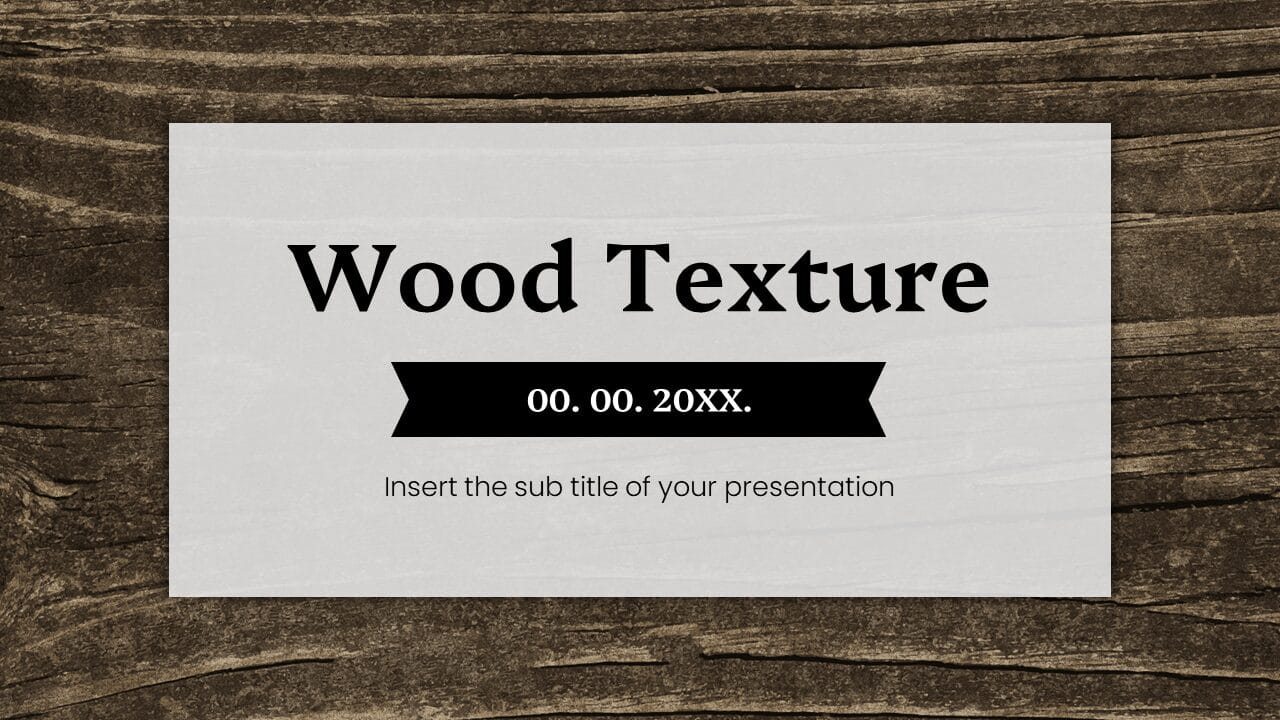 Wood Background Texture Google Slides PowerPoint Templates