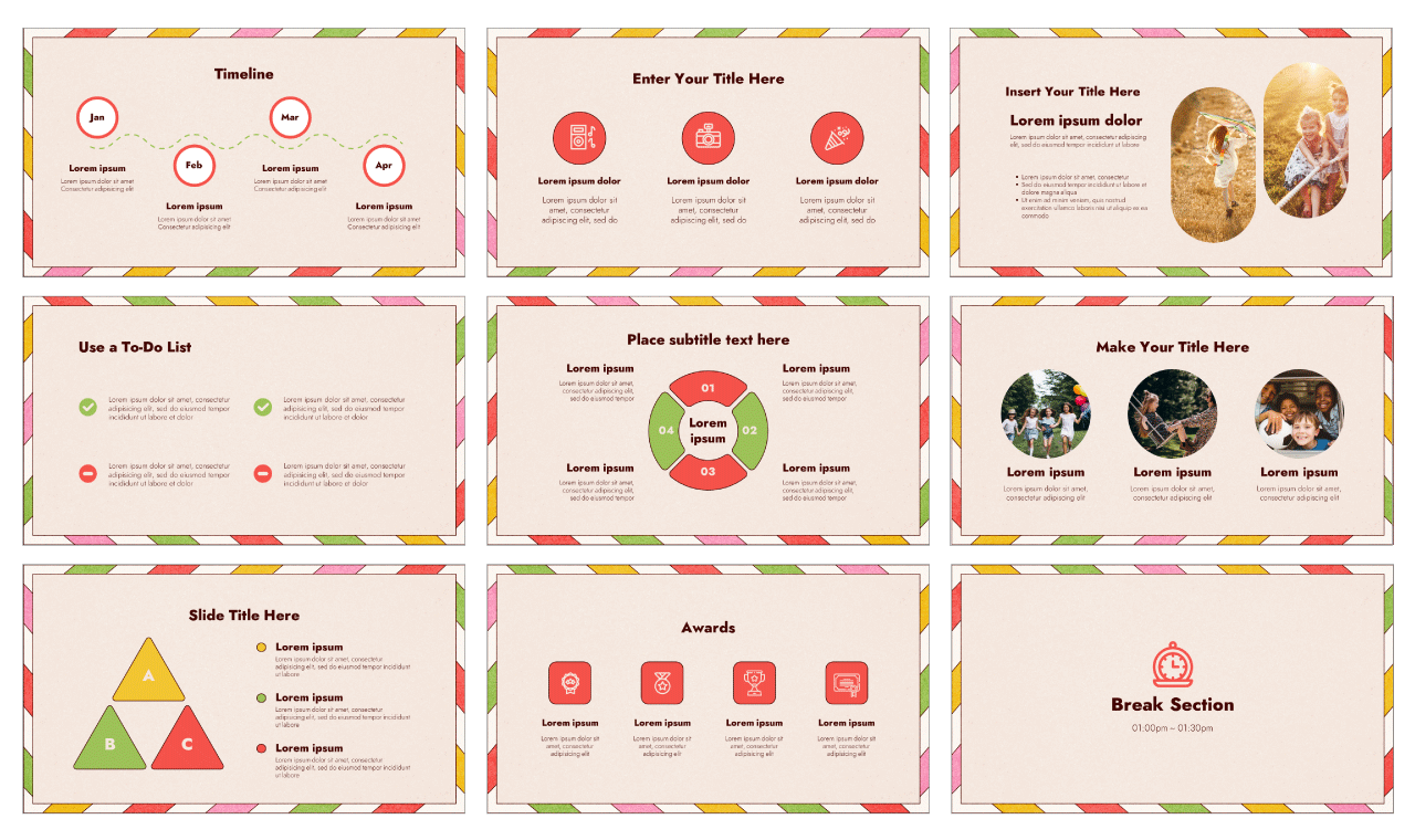 Simple Greeting Card Google Slides Theme PowerPoint Template