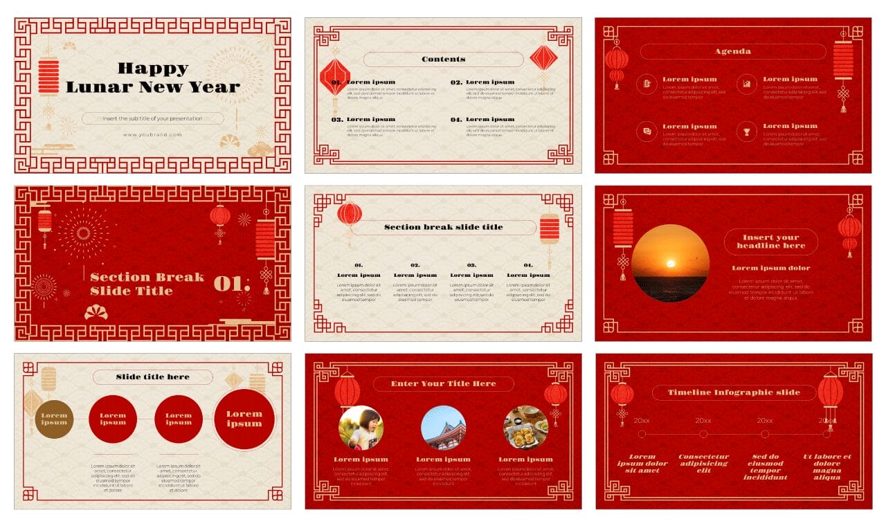Happy Lunar New Year Google Slides Theme PowerPoint Template